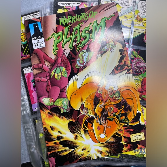 plasm | Toys | 993 Defiant Warriors Of Plasm Comic Panel Art Card Set 1 ...